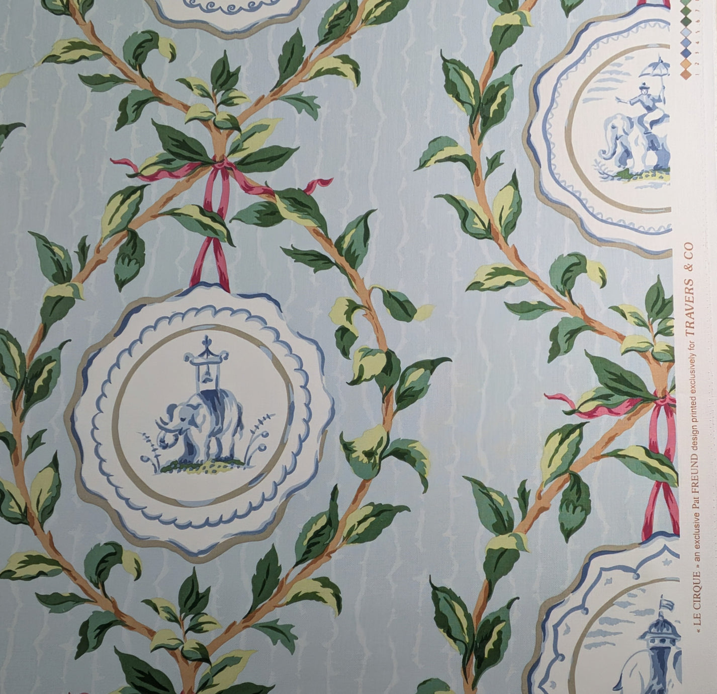 Rare 'Le Cirque' Travers fabric designed by Pat Freund – English ...