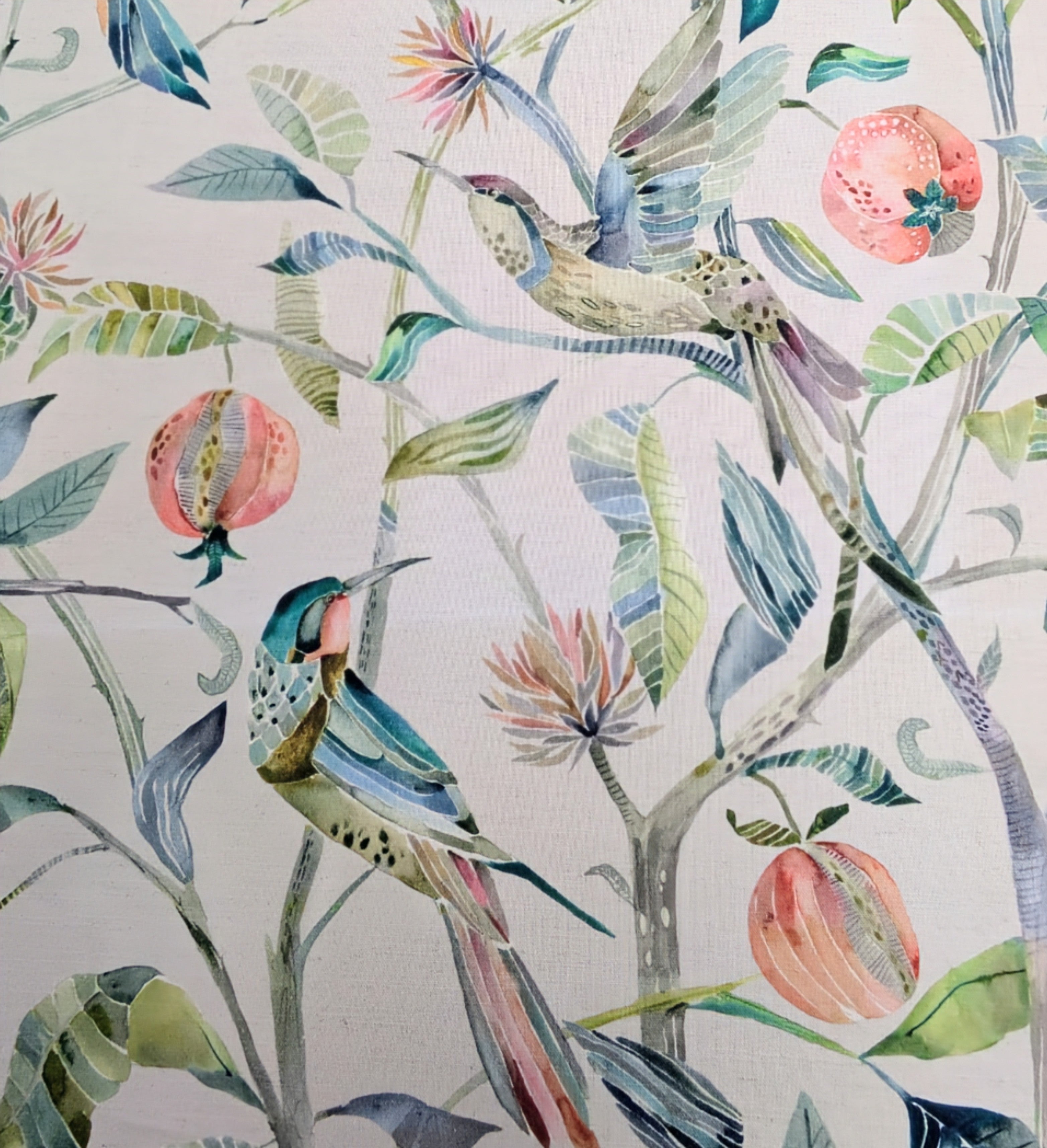 Colyford Pomegranate by Voyage - 1.3m Remnant – English Country Fabric